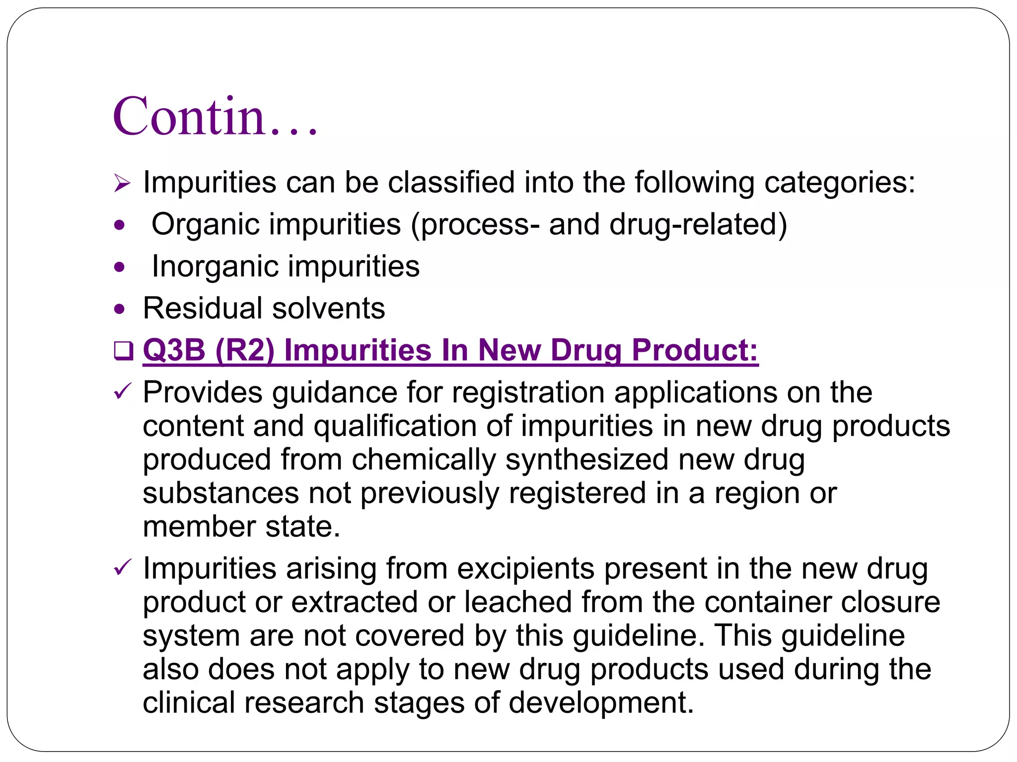 ICH GUIDELINE SPECIFIC WITH Q SERIES | PPTX