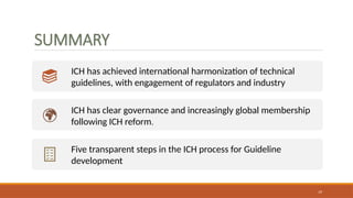 ICH GUIDELINES FOR MANUFACTURING OF DRUG | PPT