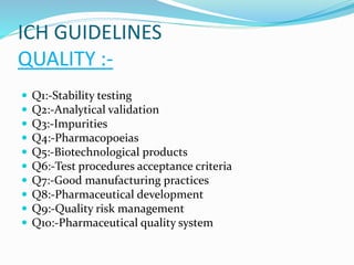 Ich guidelines and protocols | PPTX