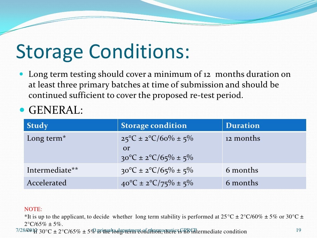 Ich guidelines for stability studies 1