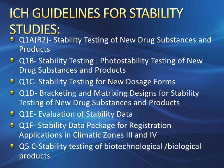 Ich Guidelines For Stability Studies 2 Ich Guidelines For Stability Studies 2