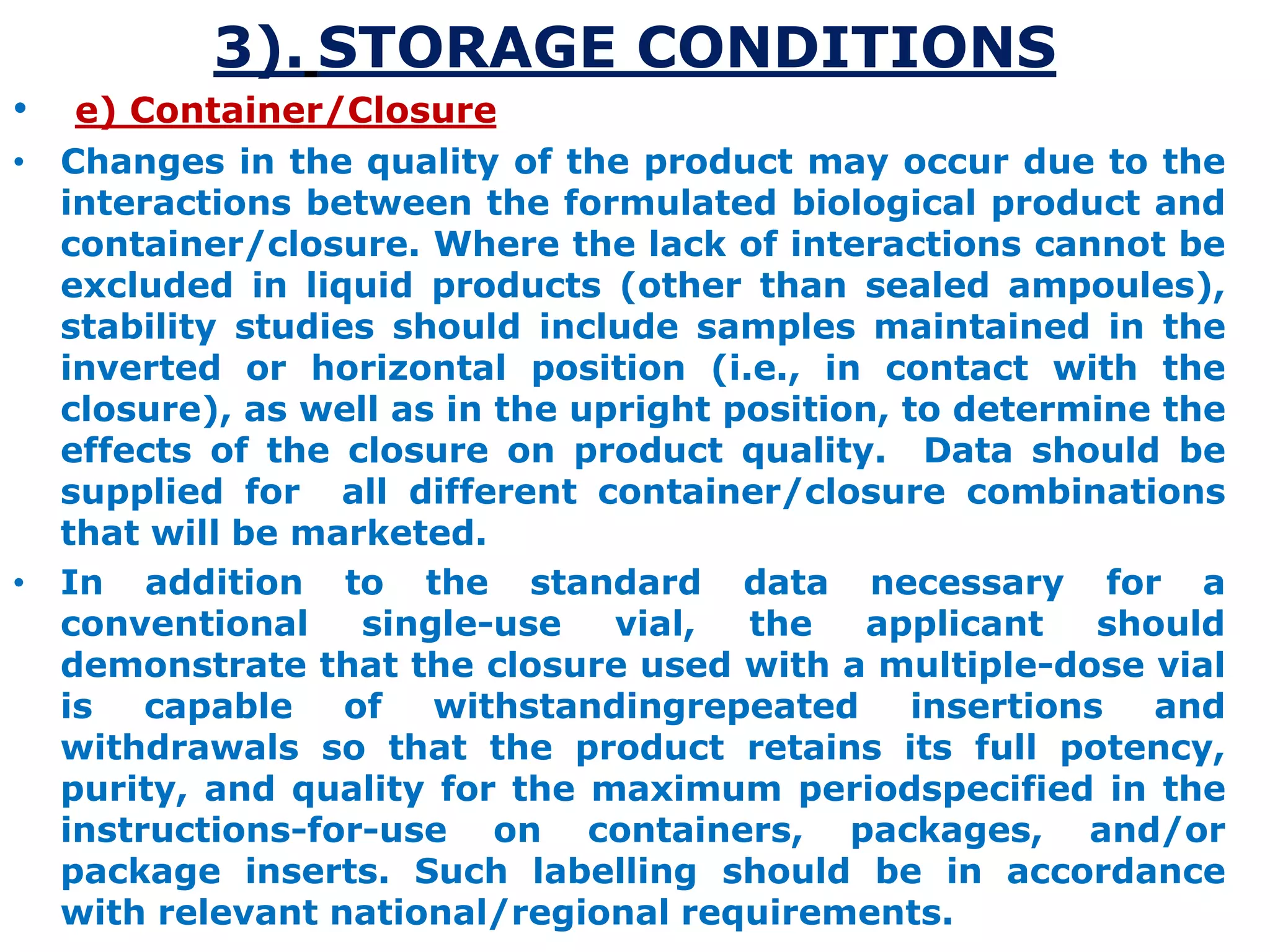 Ich guidelines for stability testing of biotechnological biological ...