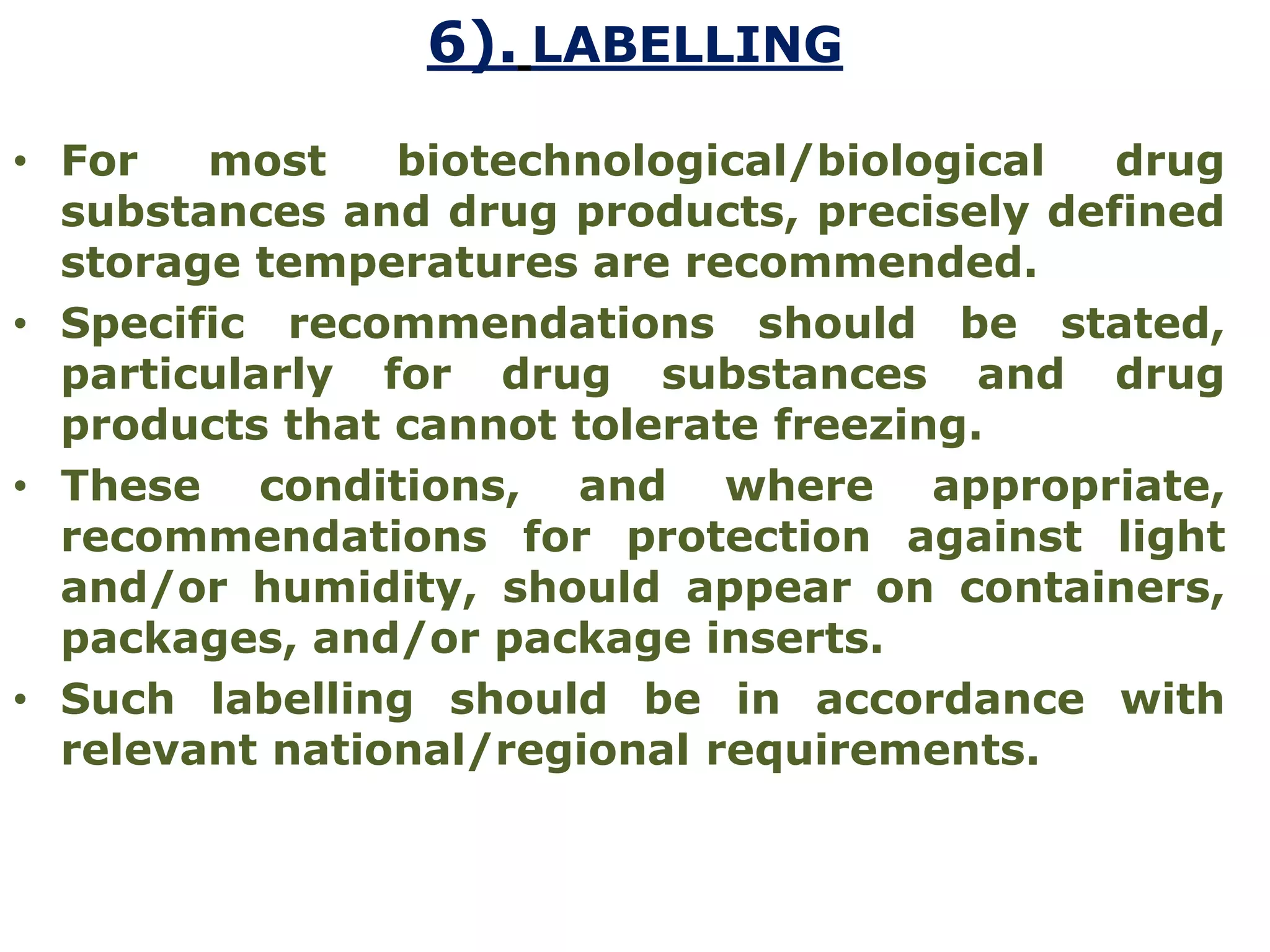 Ich guidelines for stability testing of biotechnological biological ...