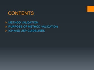 Ich guidelines for validation final | PPTX