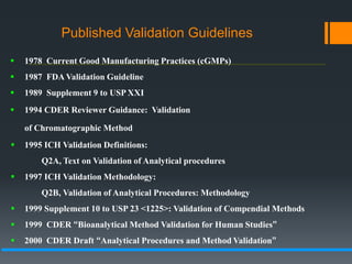 Ich guidelines for validation final | PPTX