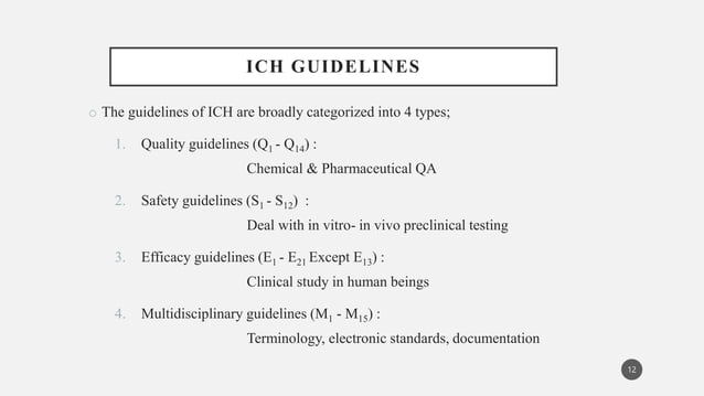 ICH GUIDELINES OF ICH–QSEM detailed.pptx | Pharmaceutical Industry ...