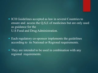 Ich guidelines of pharmaceutical products | PPTX