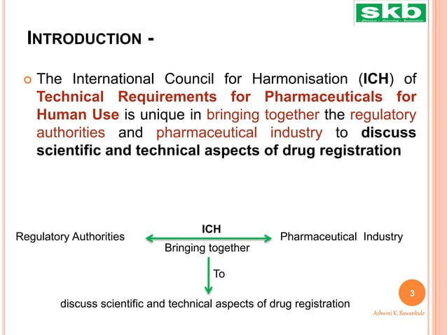 ICH guidelines (Q,S,E,M) | PPTX