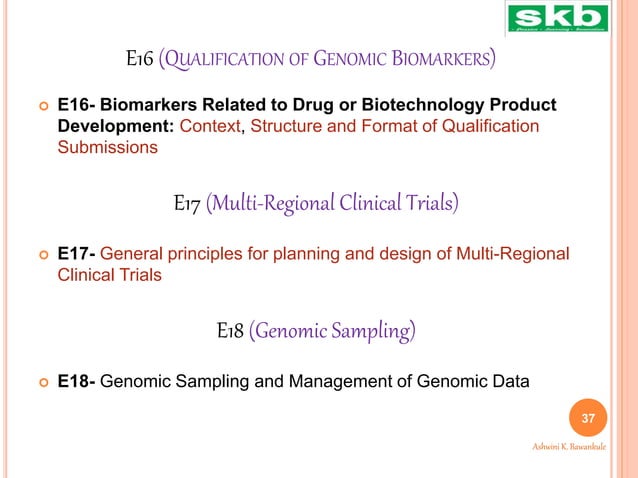 ICH guidelines (Q,S,E,M) | PPTX