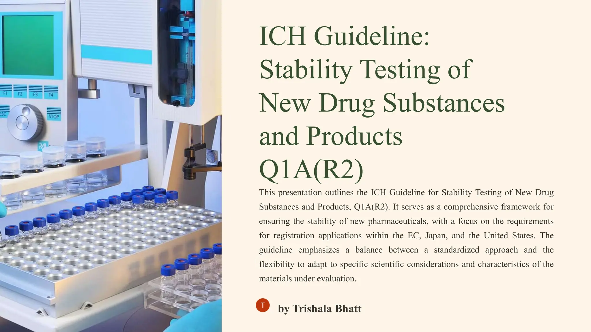 ICH Guideline Stability Testing of New Drug Substances and Product Q1A ...