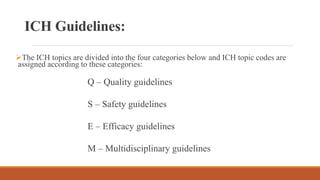 ICH and Overview of ICH Guidelines..pptx