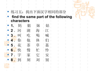 I _Chinese Characters Lecture_Lesson1 | PPT