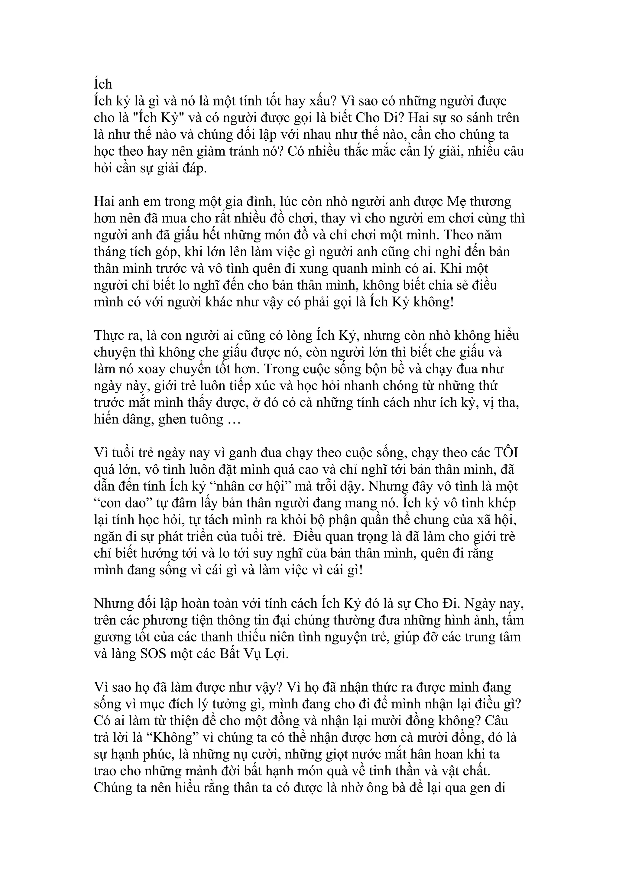 Ich ky va hien dang | PDF