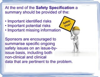 ICH pharmacovigilance planning, an efficacy guideline | PPT