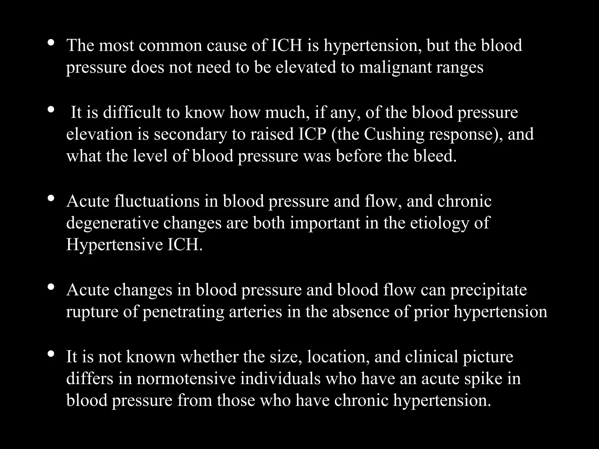 Intracerebral hemorhage Diagnosis and management | PPTX