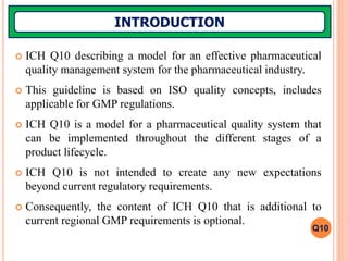 ICH Q10 | PPTX