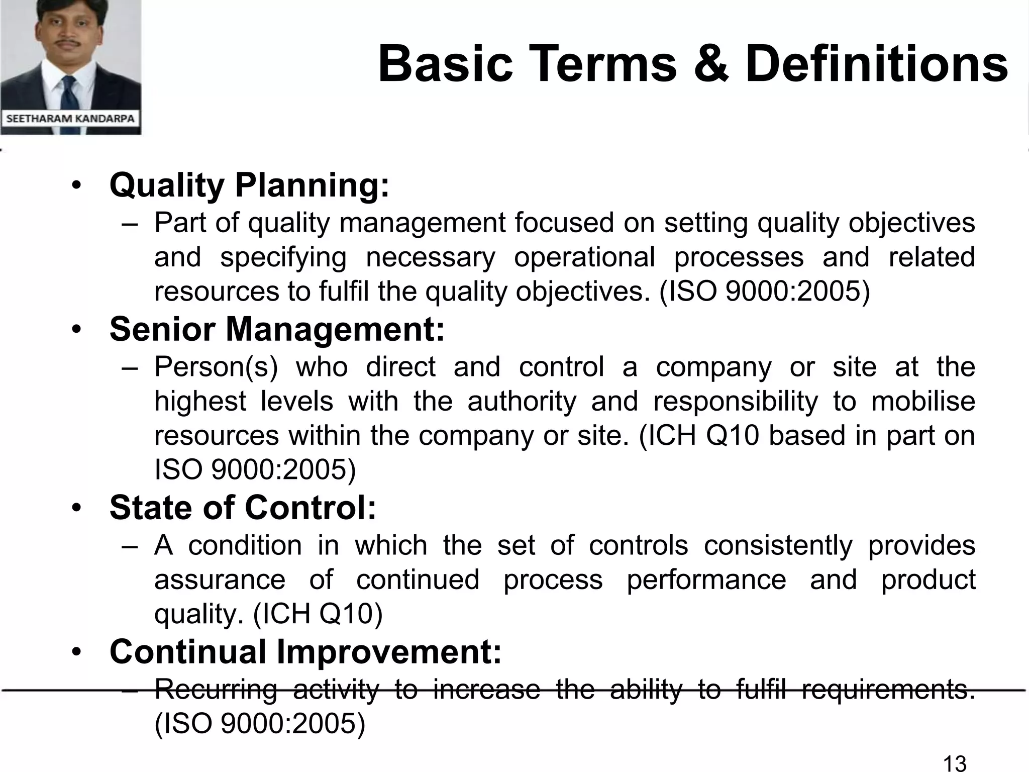 ICH Q10 Pharmaceutical Quaity System | PDF