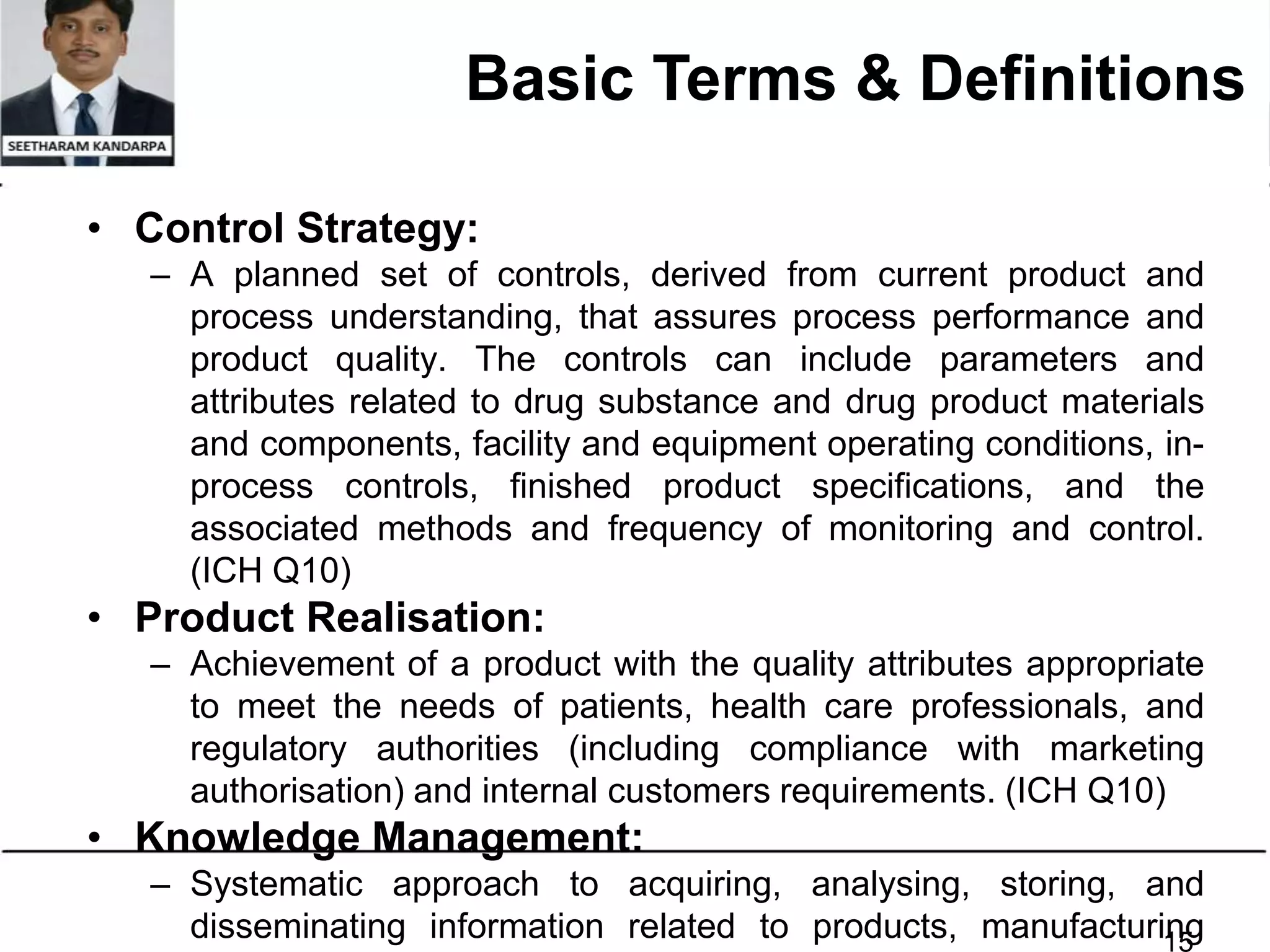 ICH Q10 Pharmaceutical Quaity System | PDF