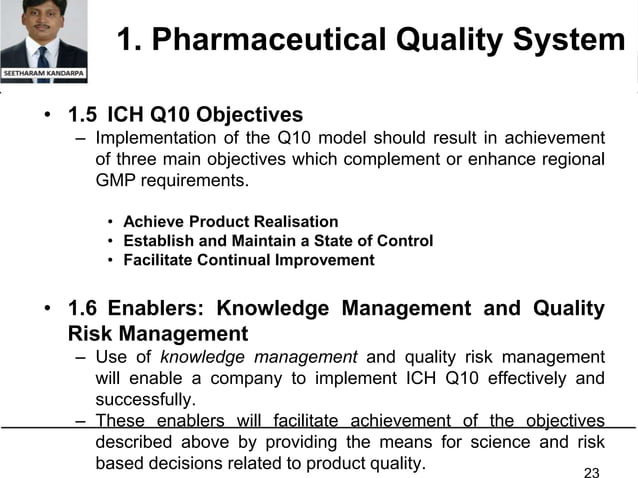 ICH Q10 Pharmaceutical Quaity System | PDF | Pharmaceutical Industry ...