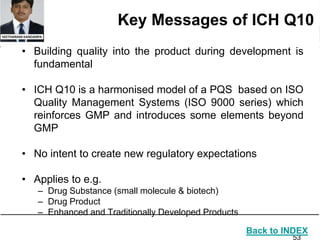 ICH Q10 Pharmaceutical Quaity System | PDF