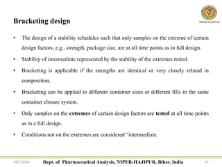 ICH Q1D Bracketing and Matrixing designs for stability testing of new ...