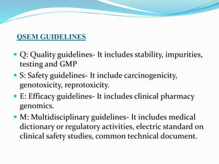ICH GUIDELINES | PPTX | Pharmaceutical Industry | Industries