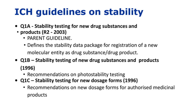 ICH q5c ICH Q5C Stability testing of Biotechnological / Biological ...