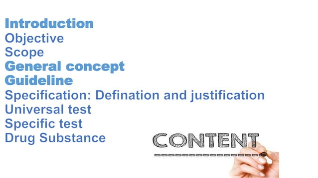 ICH Q6A & ICH Q7 | PPTX