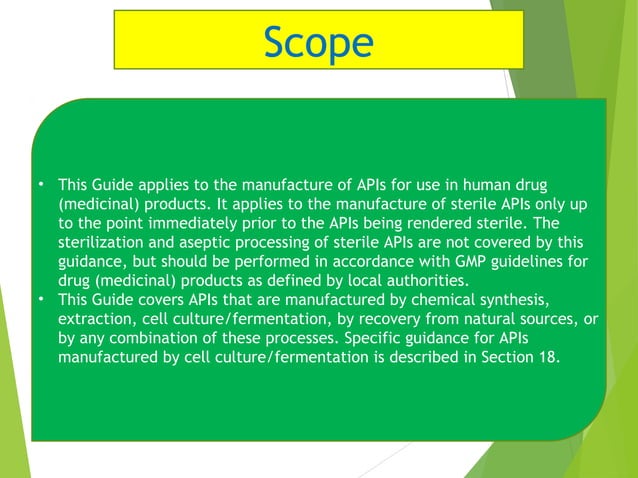 Ich Q7A Guidelines | PPT | Pharmaceutical Industry | Industries