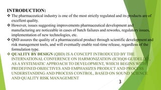 ICH Q8 GUIDELINES OF QUALITY BY DESIGN(PRODUCT DEVELOPEMENT) | PPTX