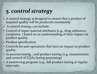 Ich Q8 Pharmaceutical Development( comparison with Q9 and Q10 ) | PPTX