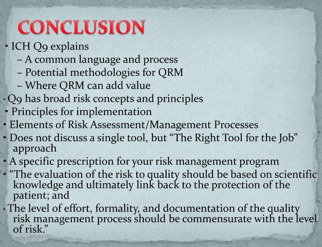 Ich Q8 Pharmaceutical Development( comparison with Q9 and Q10 ) | PPT