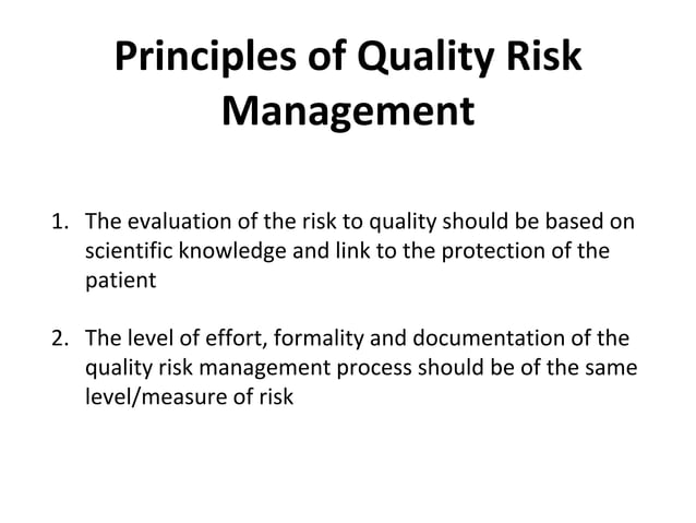 ICH Guideline Q9 - Quality Risk Management | PDF | Chemistry | Science
