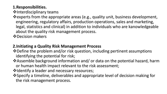 ICH Q9 QUALITY RISK MANAGEMENT(QRM) | PDF