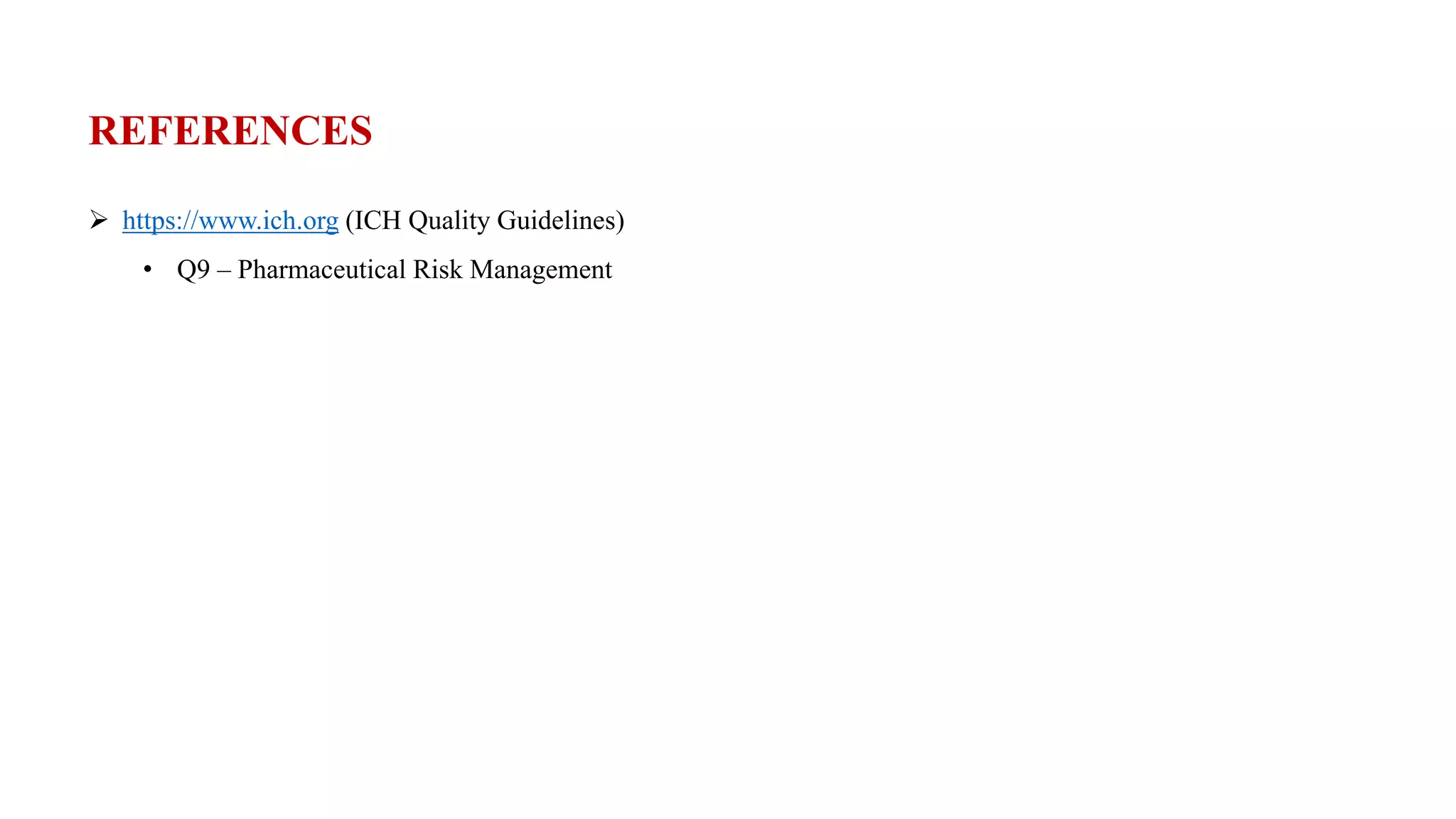 ICH Q9 Guidelines | PPTX