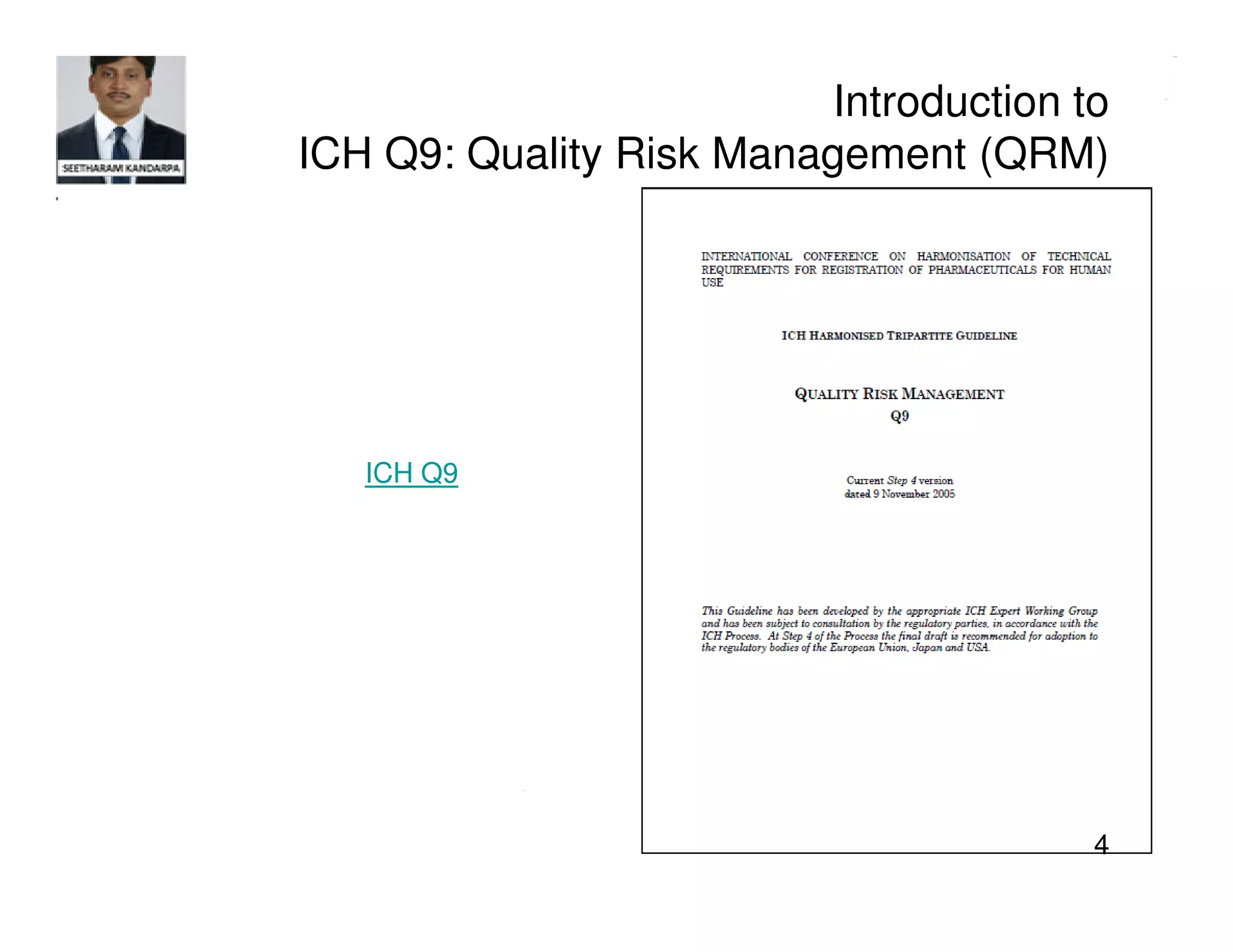 ICH Q9 Quality Risk Management | PDF
