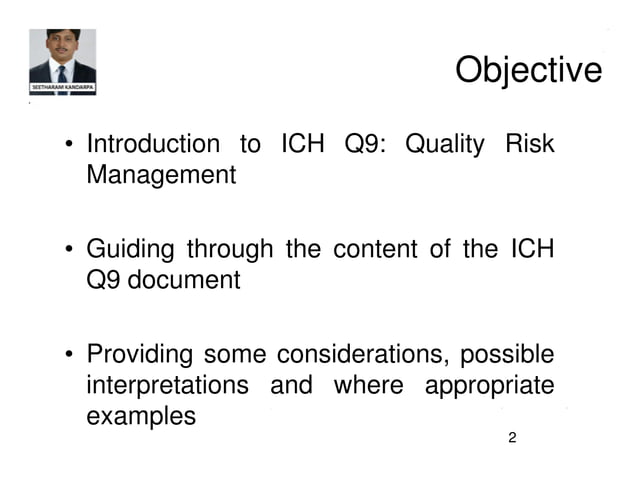 ICH Q9 Quality Risk Management | PDF