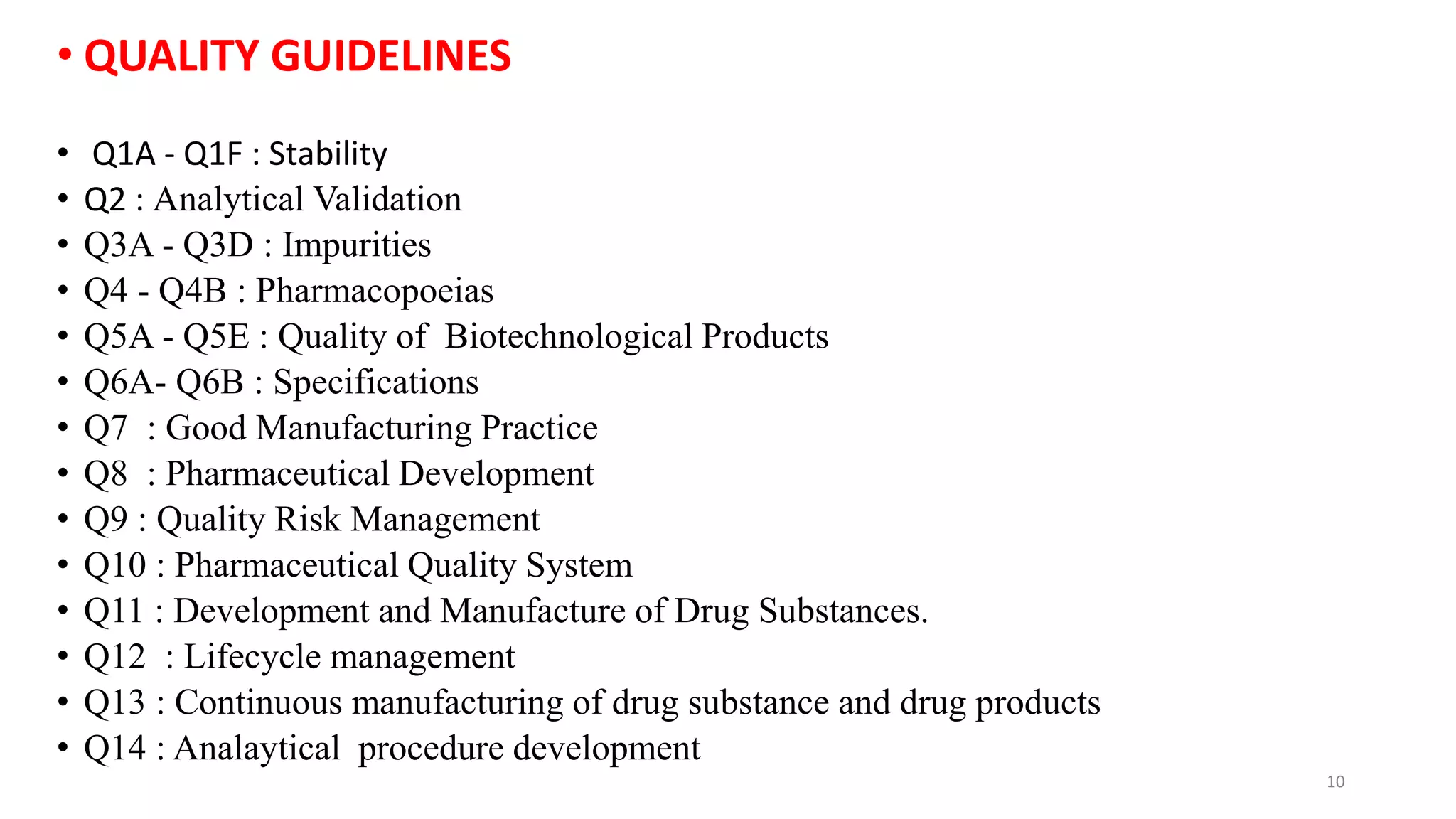 Ich quality guidelines | PPTX