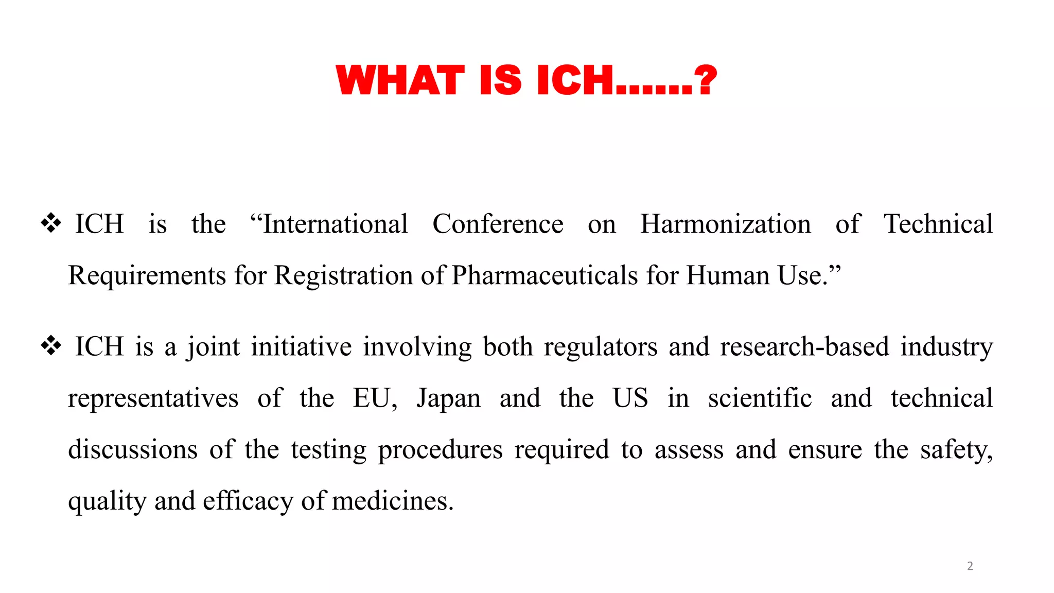 Ich quality guidelines | PPTX