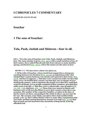 I chronicles 7 commentary | PDF