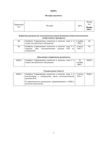 ICH S6 (Preclinical Safety Evaluation of Biotechnology-derived ...