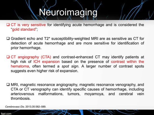 Intracerebral Hemorrhage Case presentation | PPTX