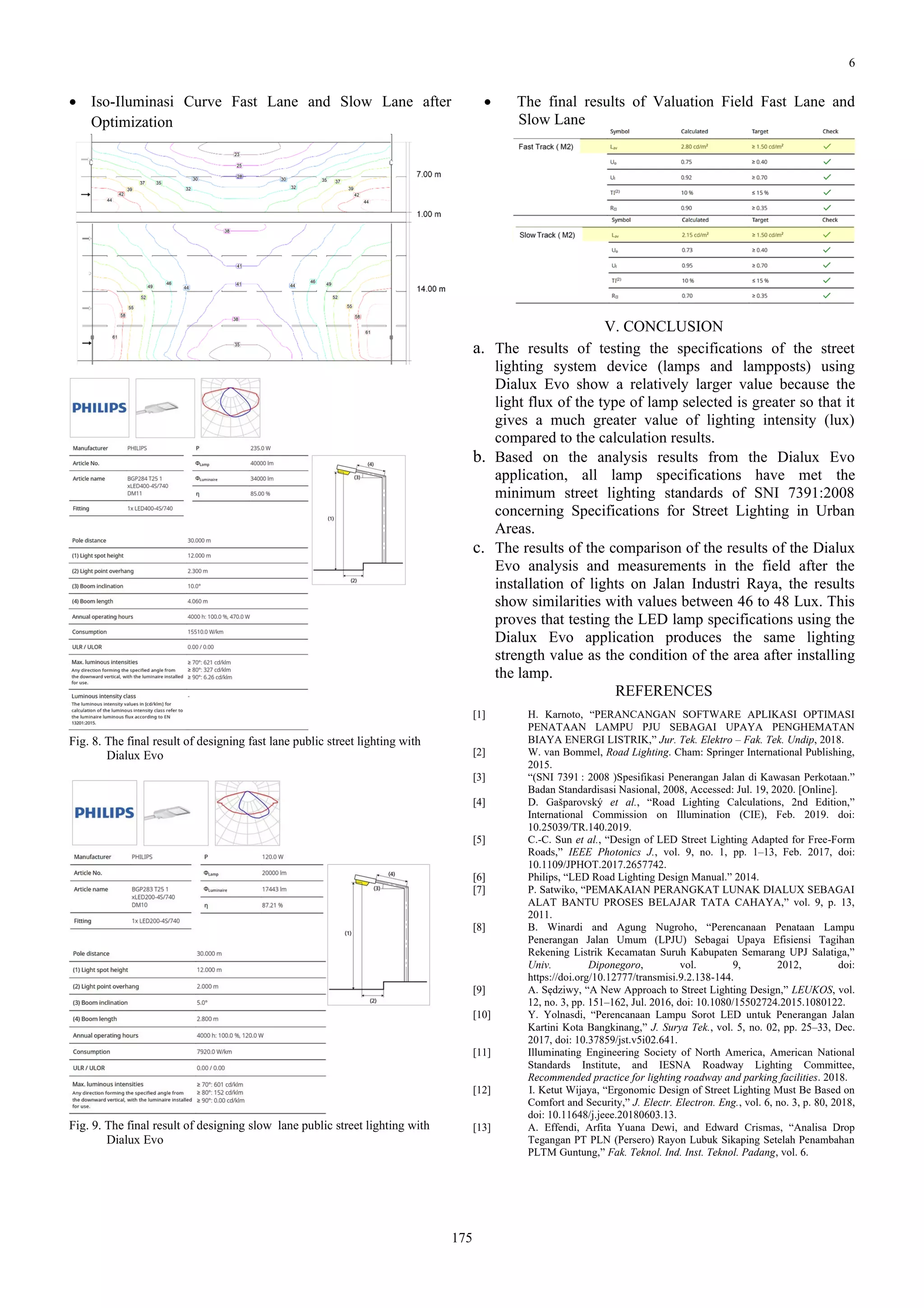 Design of Street Light Revitalitation using Dialux EVO | PDF