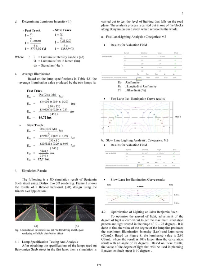 Design of Street Light Revitalitation using Dialux EVO | PDF | Physics | Science