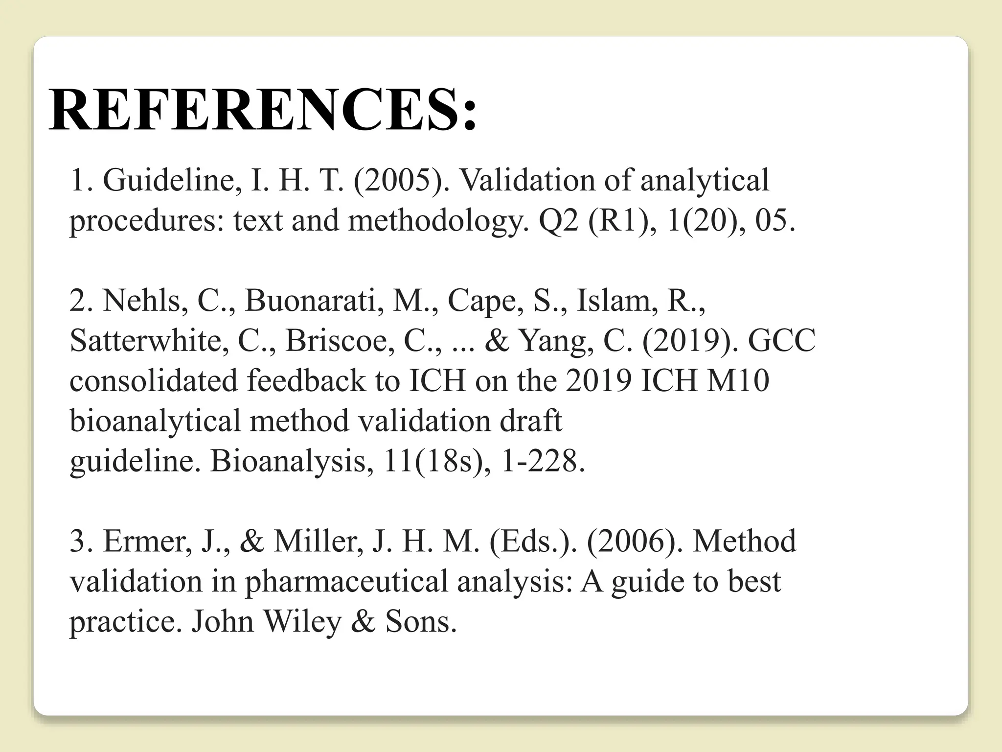 ICH guidelines for equipment validation in brief M.pharm 1st sem ...