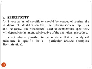 ICH & WHO GUIDELINES ON validation | PPTX