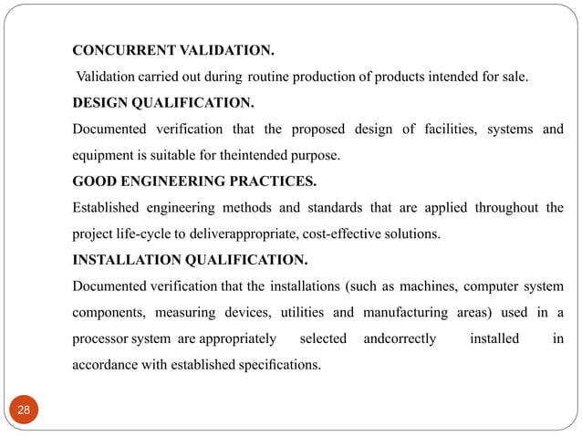 Ich And Who Guidelines On Validation Pptx
