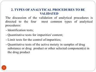 ICH & WHO GUIDELINES ON validation | PPTX