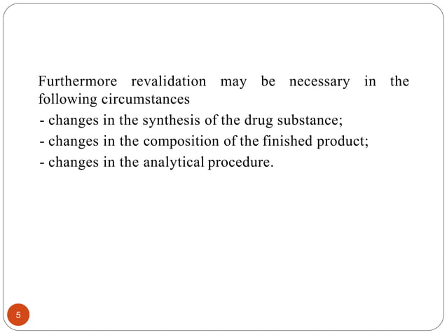 Ich And Who Guidelines On Validation Pptx
