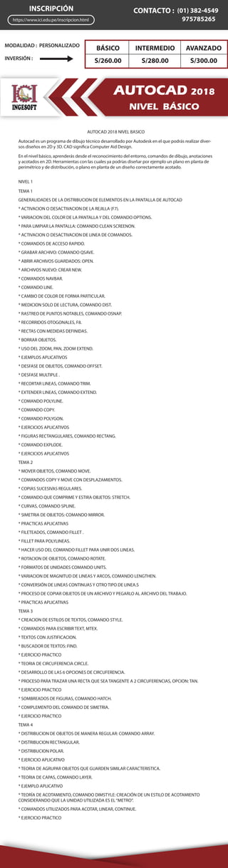 Ici Autocad Personalizado Pdf
